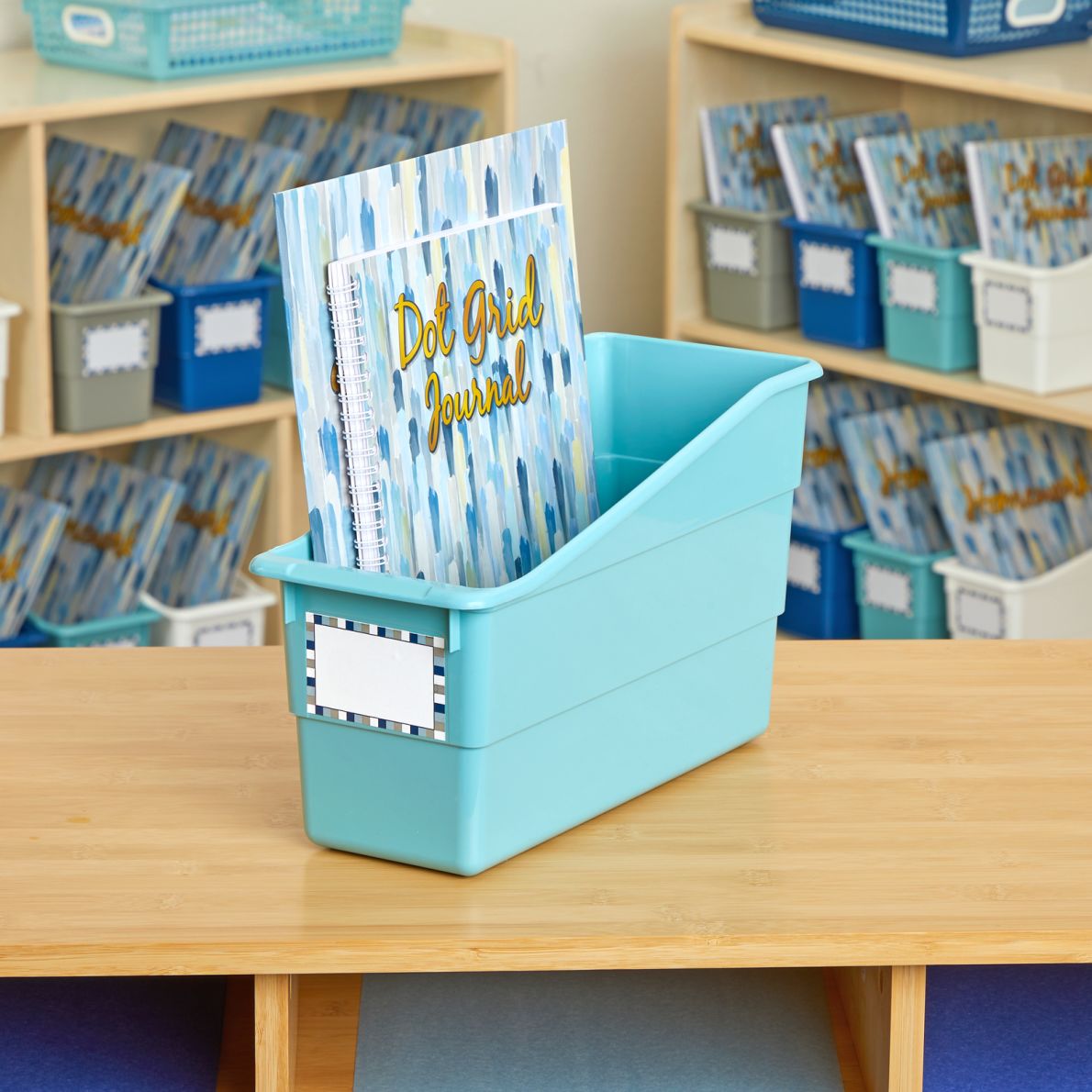 Really Good Stuff® Durable Book and Binder Holder- 6 Pack - Water