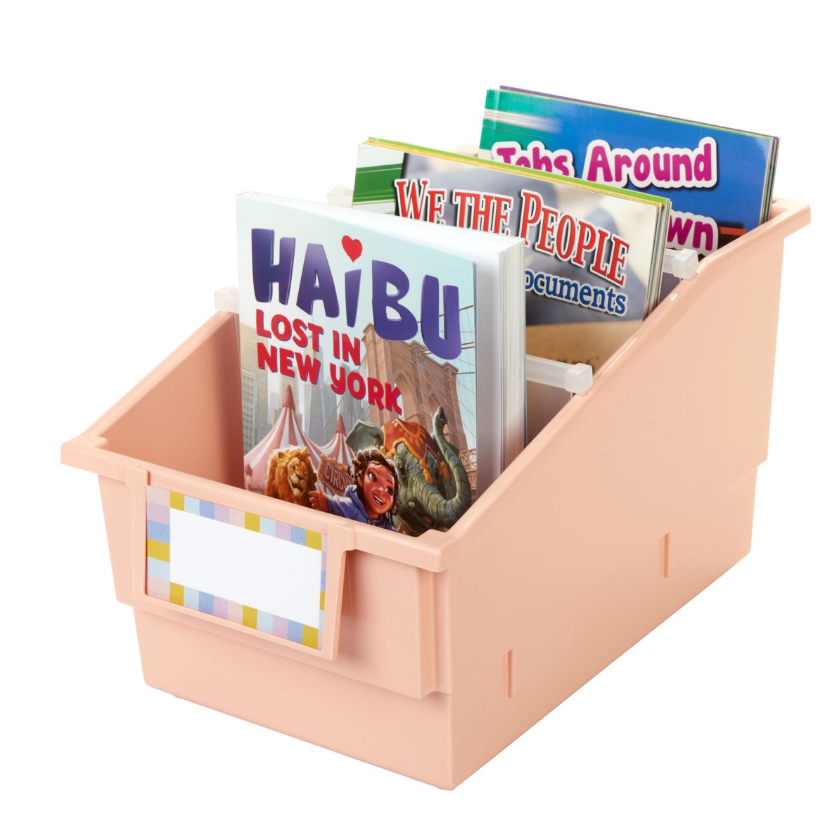 Really Good Stuff® Chapter Book Library Bins™ With Dividers - 6 Pack ...