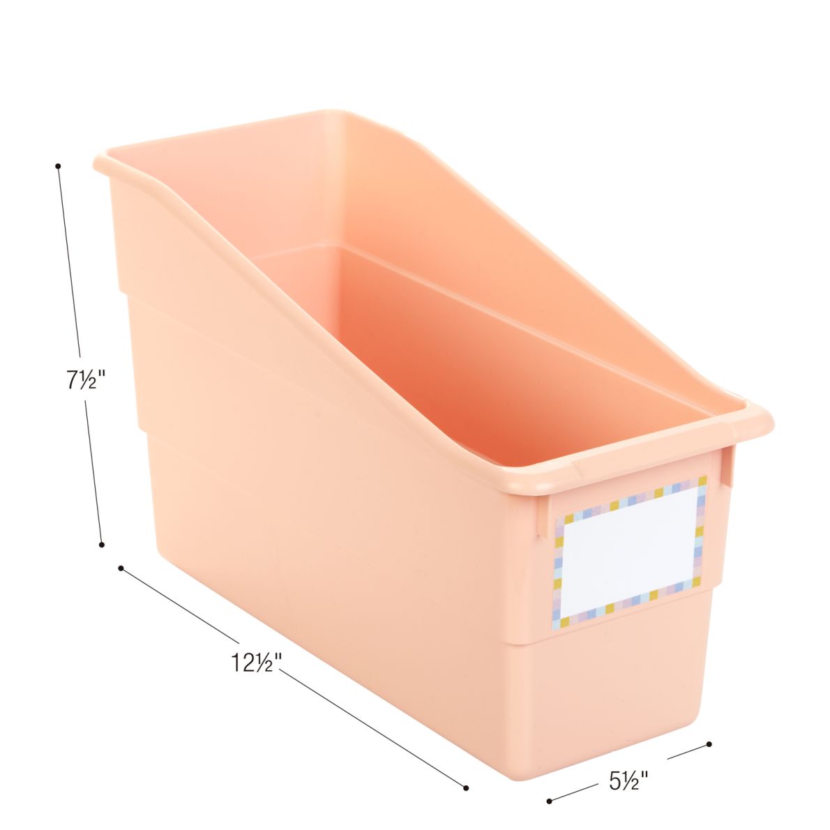 Really Good Stuff® Durable Book and Binder Holder- 6 Pack-Peach