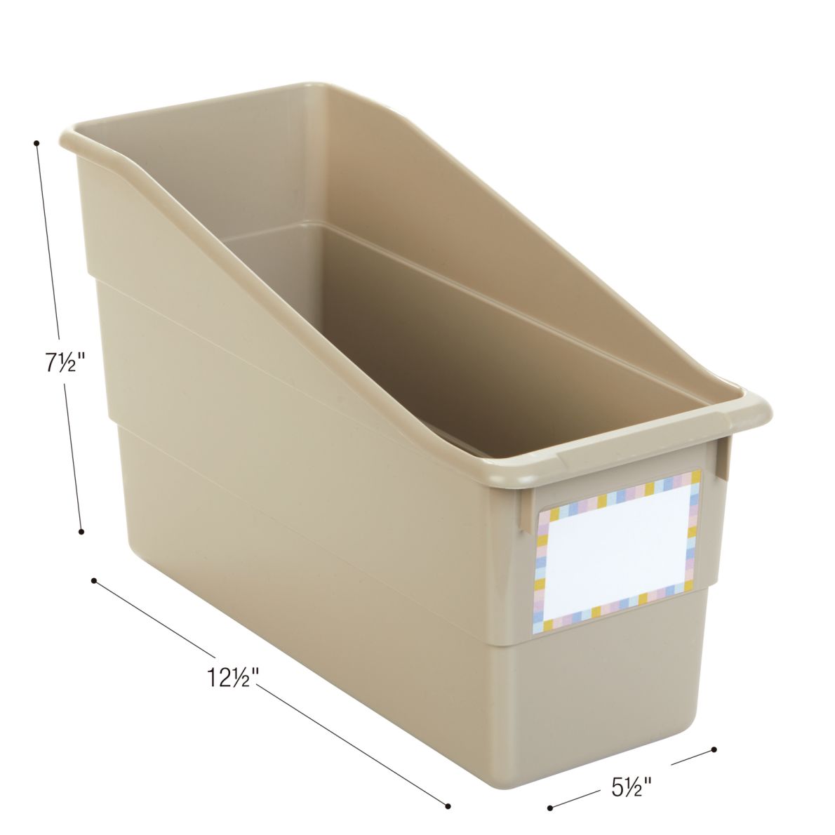 Really Good Stuff® Durable Book and Binder Holder- 6 Pack-Tan