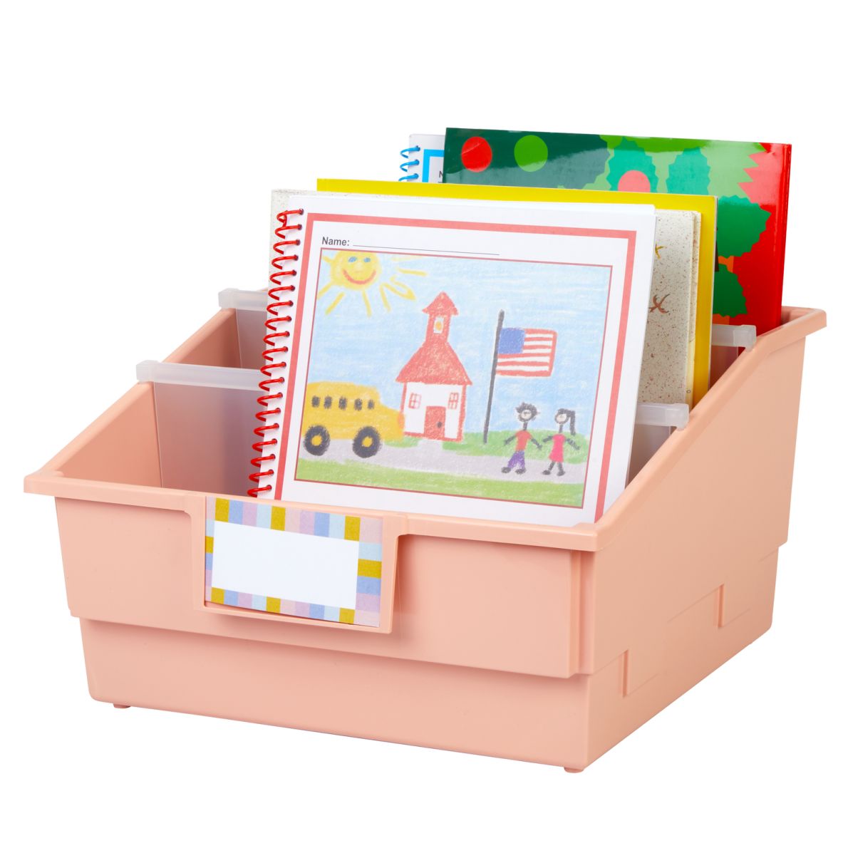 Really Good Stuff® Picture Book Classroom Library Bins™ With Dividers ...