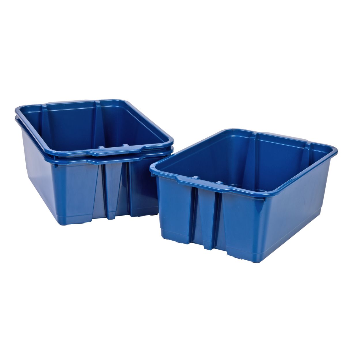 Really Good Stuff® Stacking Bins- 6 Pack - Navy Blue