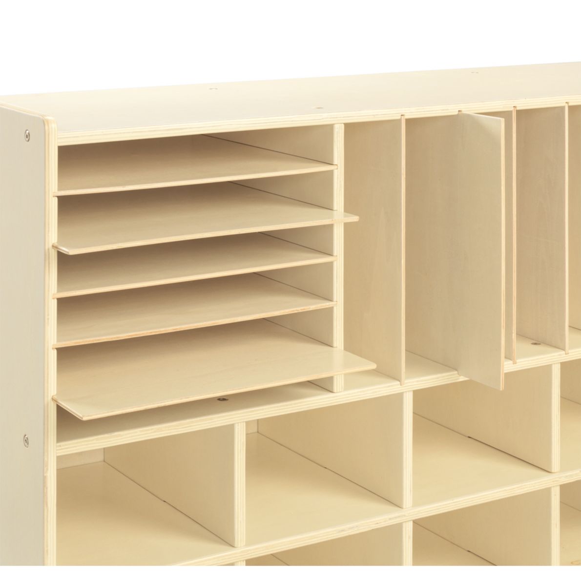 Environments® Mobile Multi Section Storage Unit - Ready to Assemble