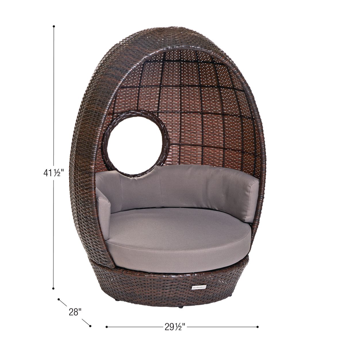 Excellerations® Indoor/Outdoor Wicker Egg Chair