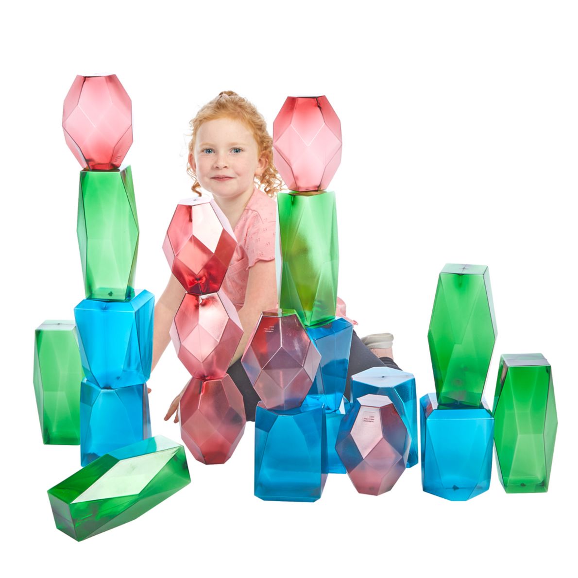 Excellerations® Giant Stacking Gems - Set of 20