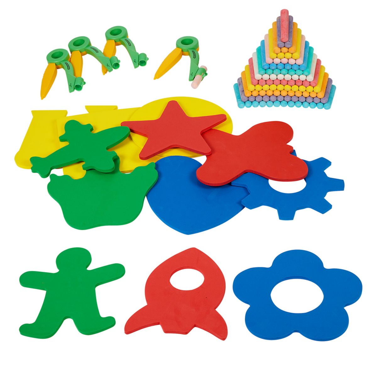 Colorations® Dust-Lite™ Outdoor Giant Chalk Compass Kit