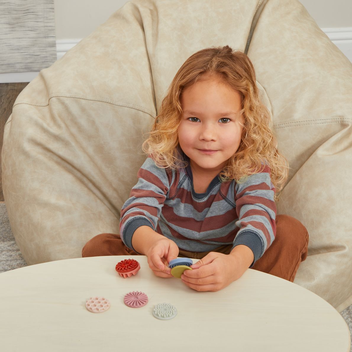 Really Good Stuff® Sensory Fidget Tactile Tokens – Set of 8
