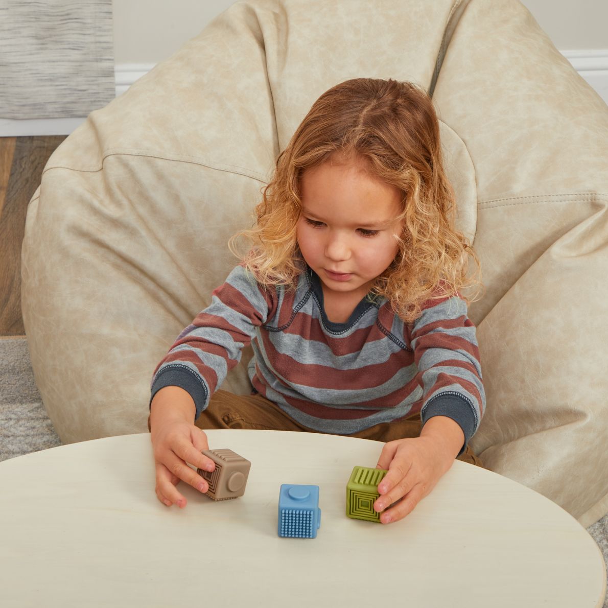 Really Good Stuff® Sensory Fidget Finger Cubes – Set of 4