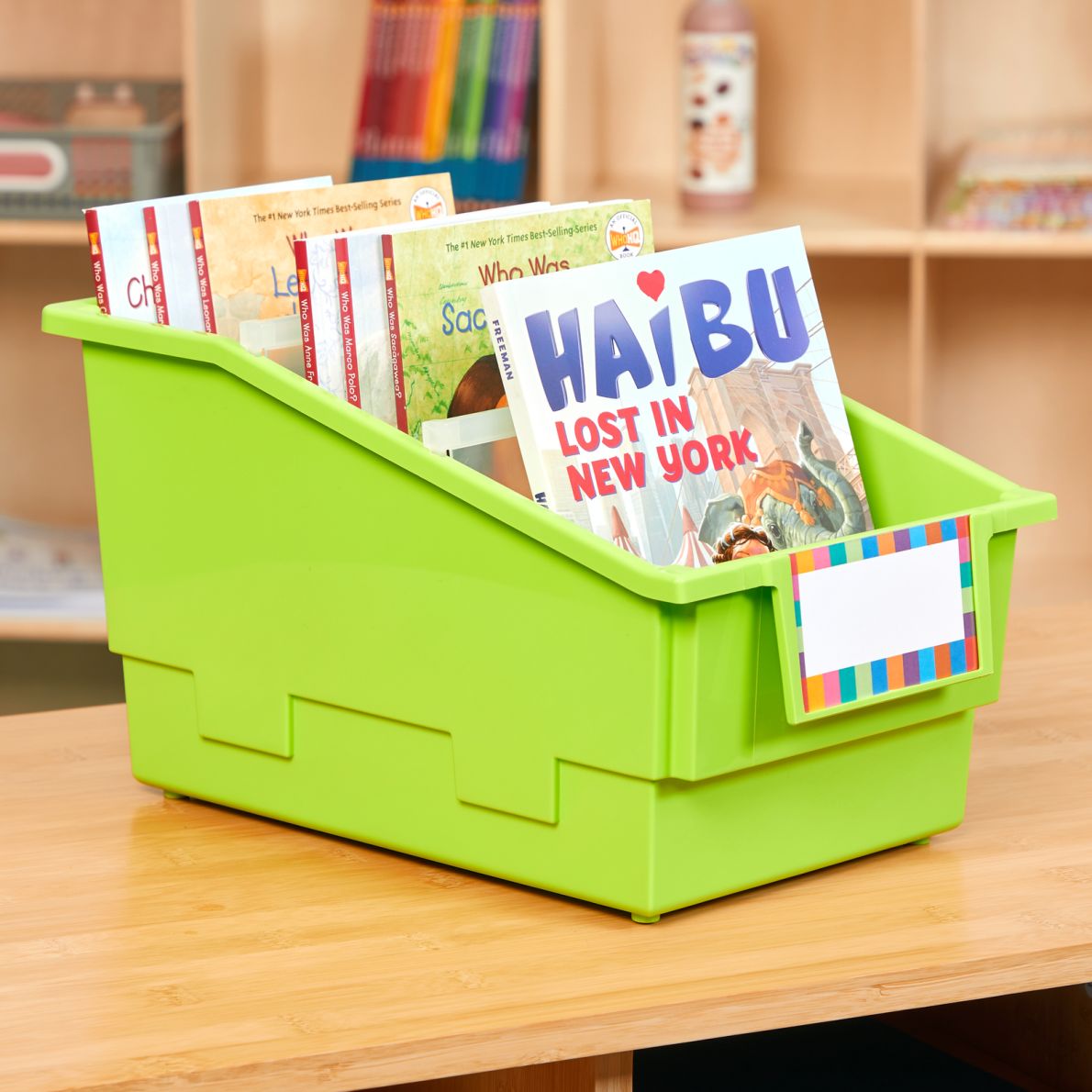 Really Good Stuff® Modern Farmhouse Chapter Book Bins-6 Pack