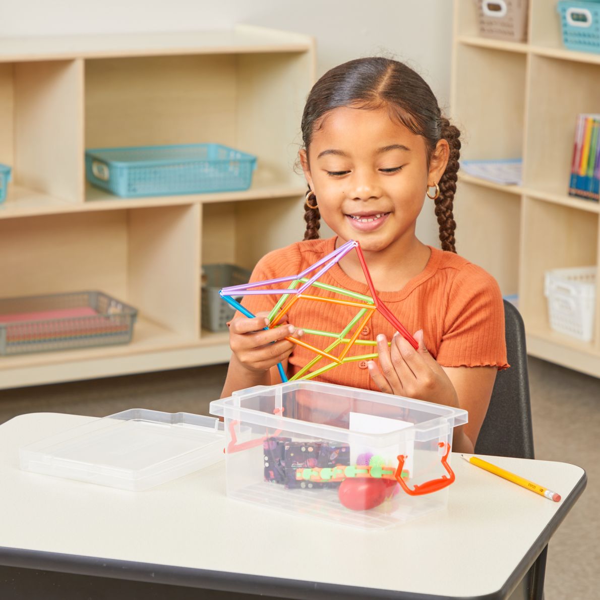 Fidget Set: 5 tools and storage bin