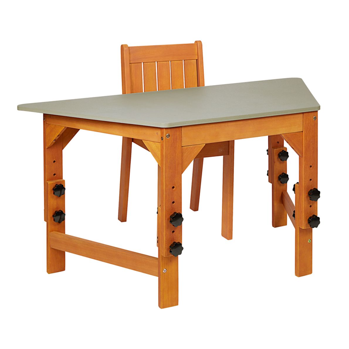 Excellerations® Trapezoid Desk with Chair- 18"