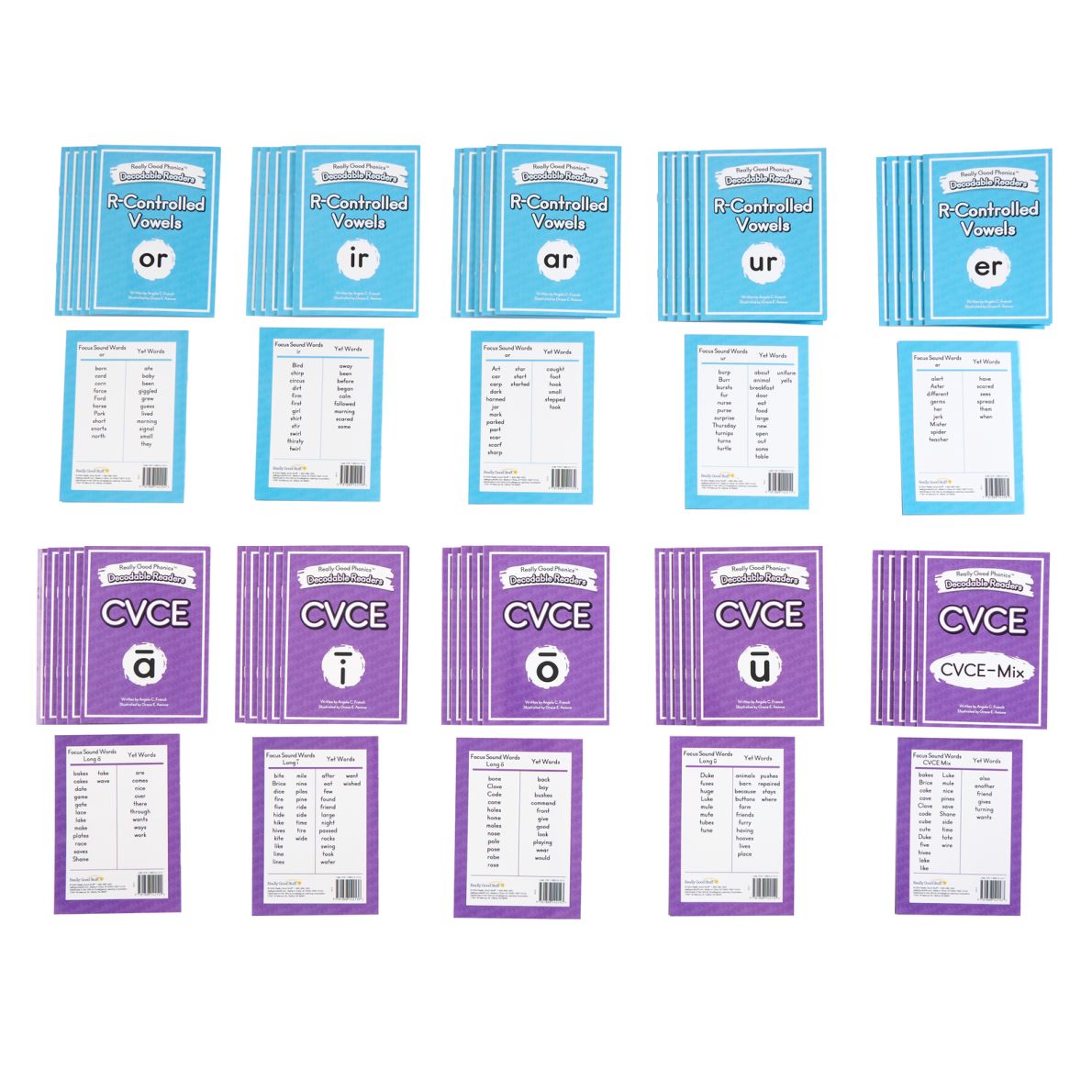 Really Good Phonics™ CVCE and R-Controlled Vowels Decodable Readers ...
