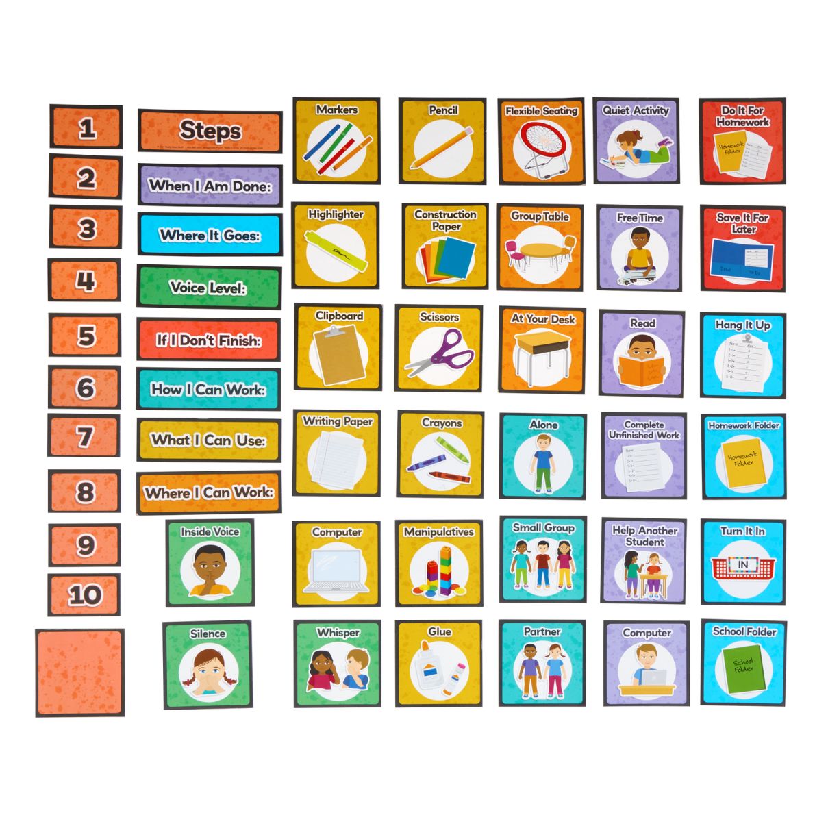 Really Good Stuff® Classroom Management Magnet Sheets