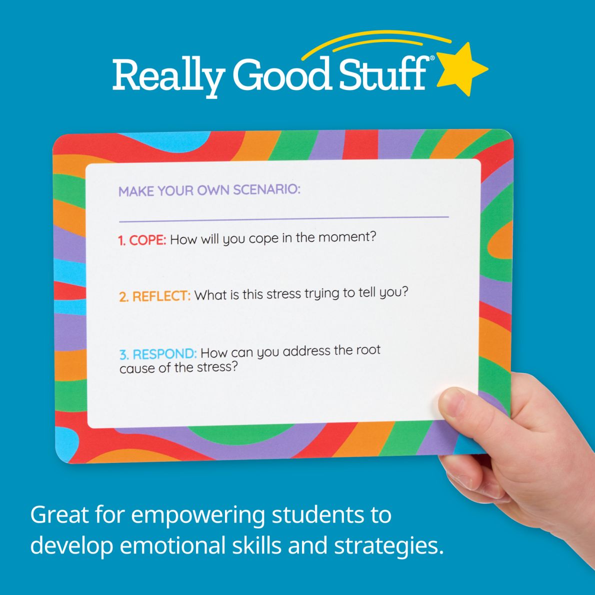 Really Good Stuff® Cope, Reflect, Respond Stress Management Cards