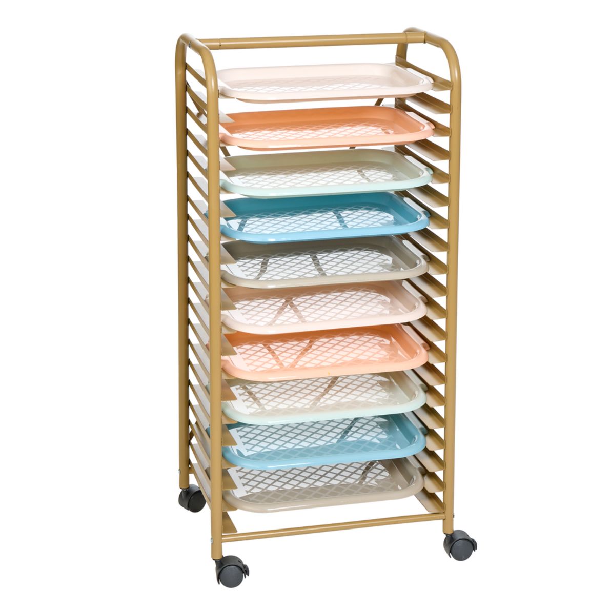 Colorations® Mobile Art Rack with 10 Tough Art Trays