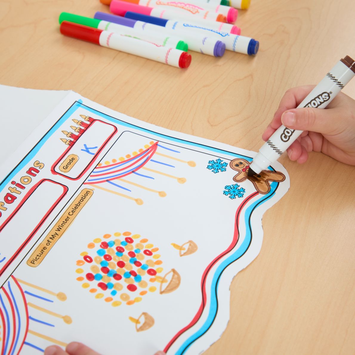 Ready to Decorate® Winter Celebrations Pennant Posters - Set of 24