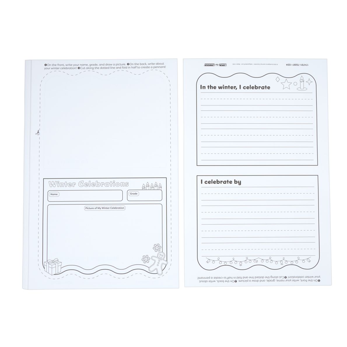 Ready to Decorate® Winter Celebrations Pennant Posters - Set of 24