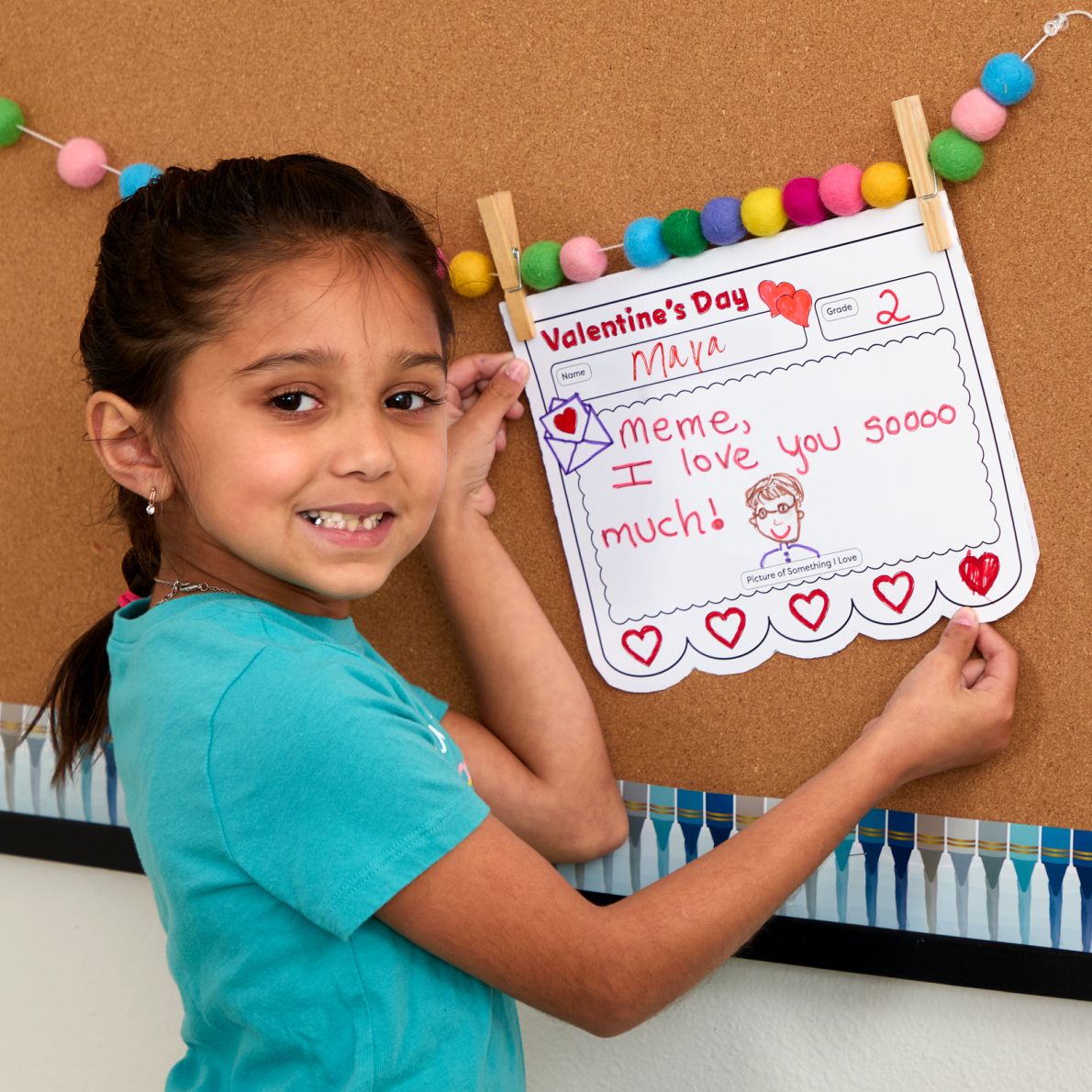 Ready to Decorate® Valentine’s Day Pennant Posters - Set of 24