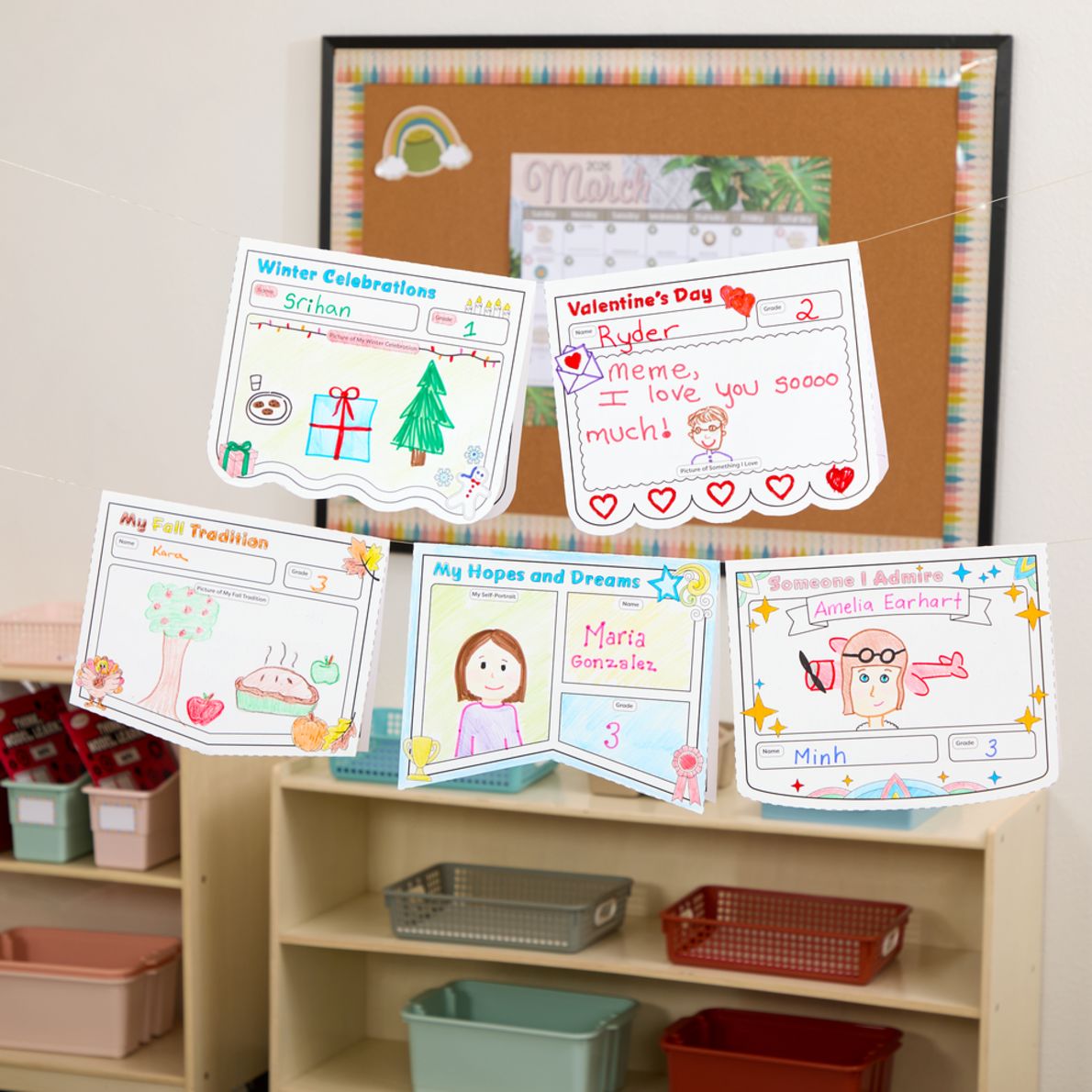 Ready to Decorate® Valentine’s Day Pennant Posters - Set of 24