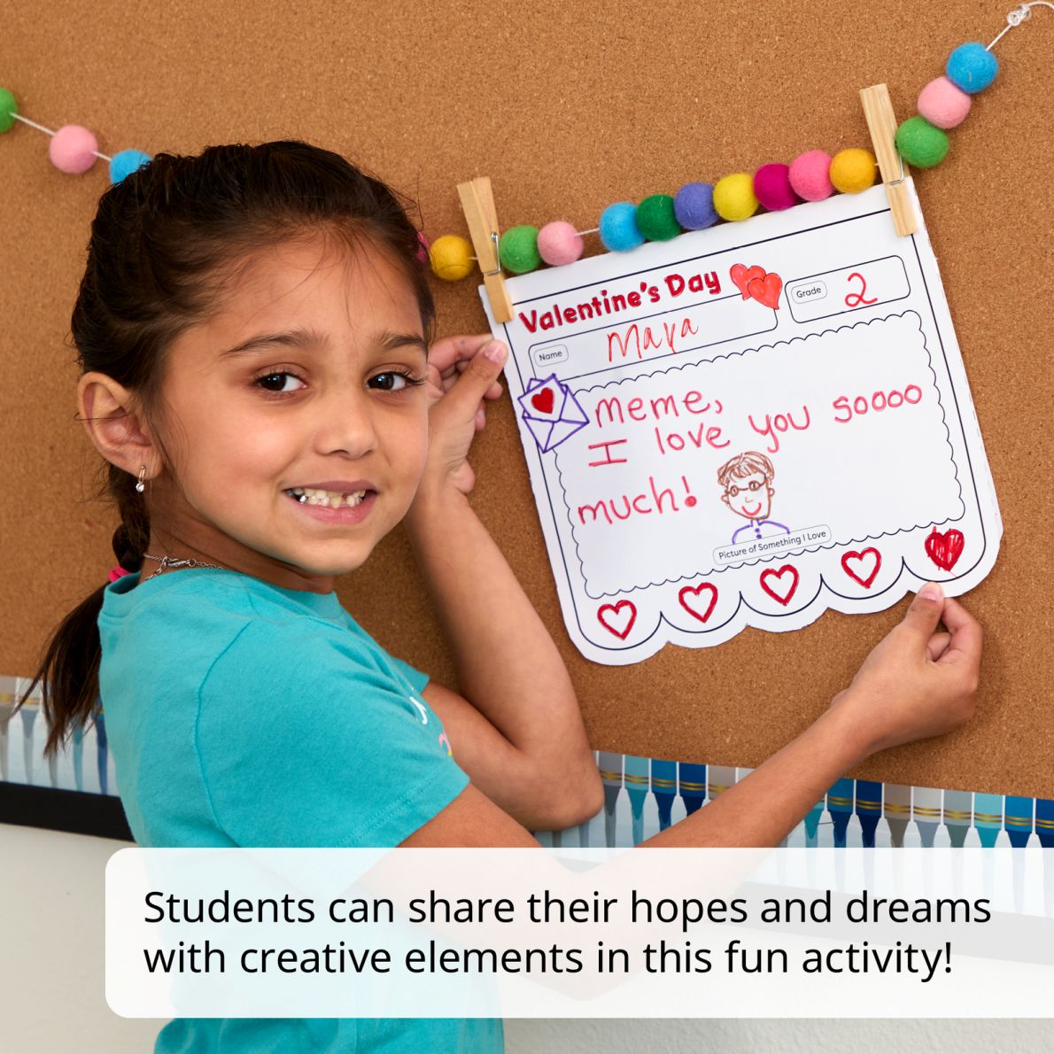 Ready to Decorate® Valentine’s Day Pennant Posters - Set of 24