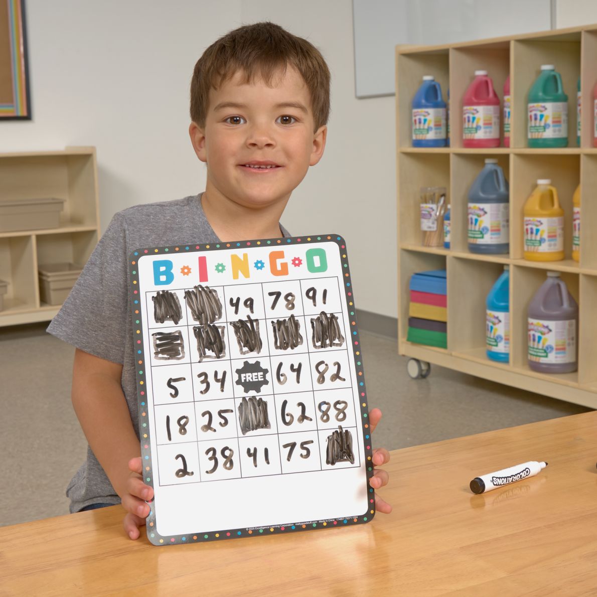Math Bingo Dry Erase Mats – Set of 24
