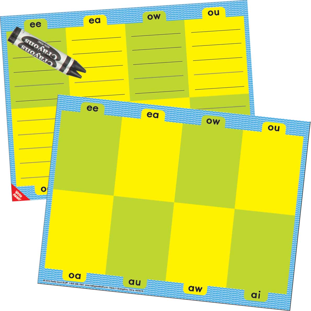 Go Fish Vowel Digraphs Literacy Center - Grades 2-3 - 69 pieces