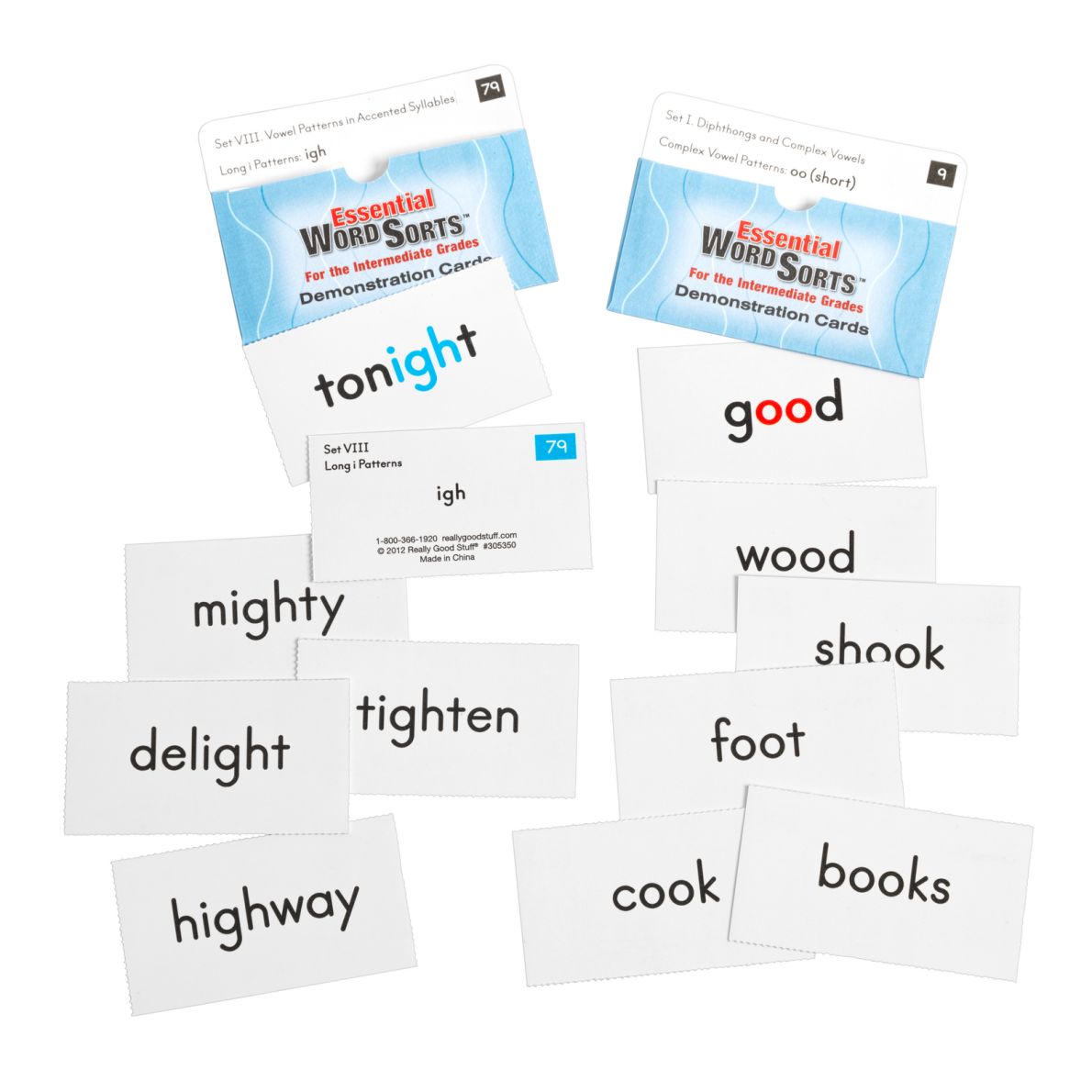 Really Good Stuff® Essential Word Sorts™ Demonstration Cards for ...