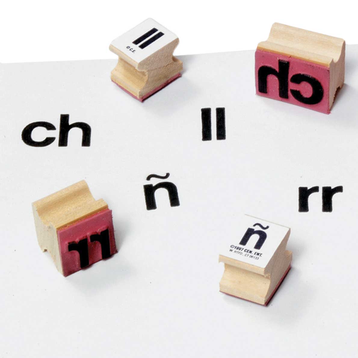 Spanish Alphabet Stamps - Lowercase