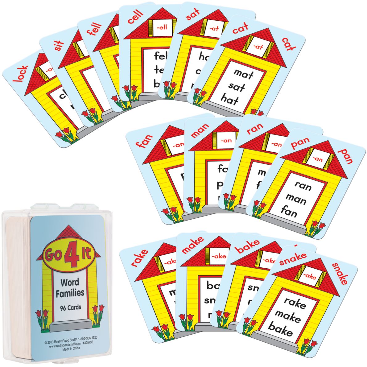 Really Good Stuff® Go 4 It! Word Families - 97 cards