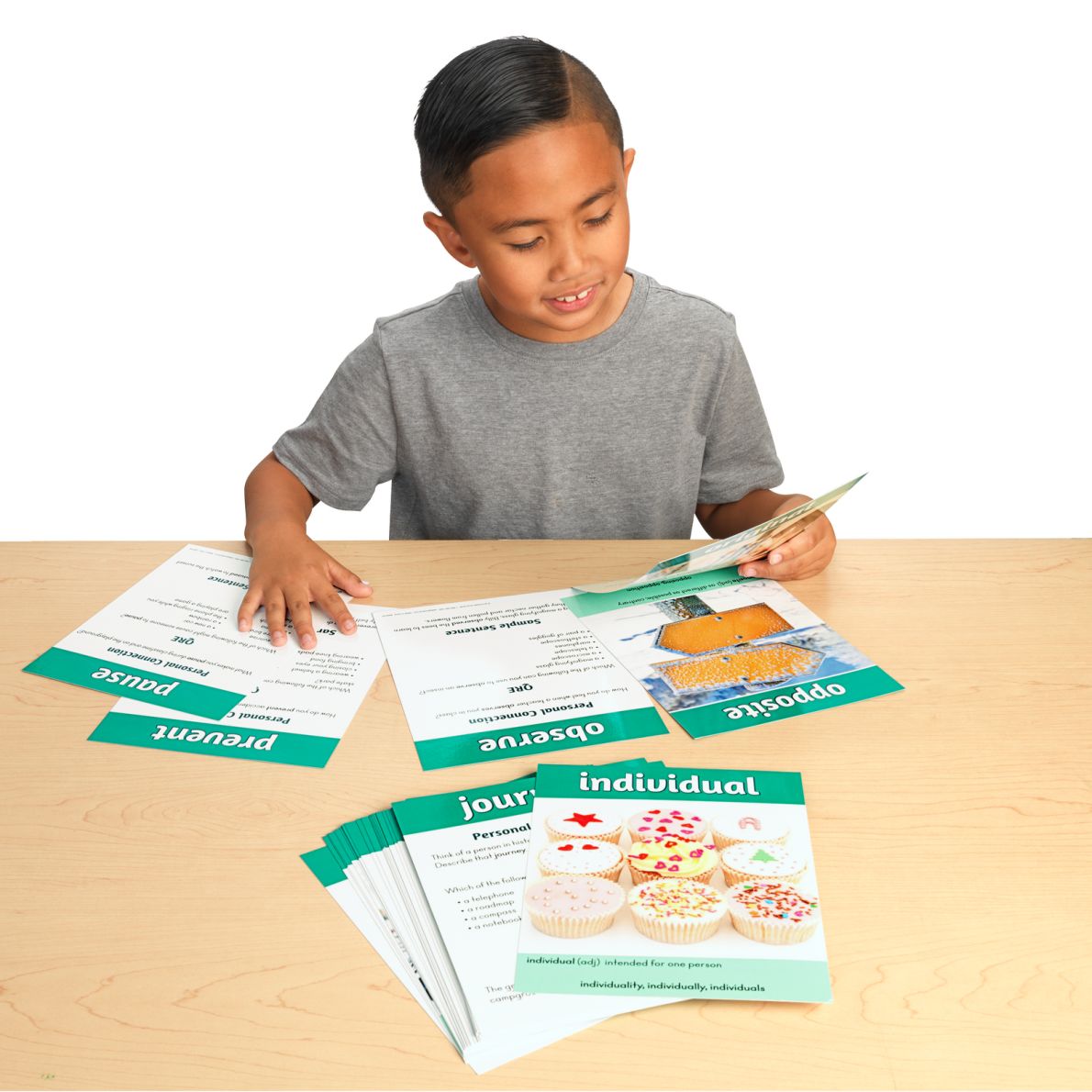 Really Good Stuff® Robust Tier 2 Vocabulary Cards: Level 2 - 35 Photo Cards