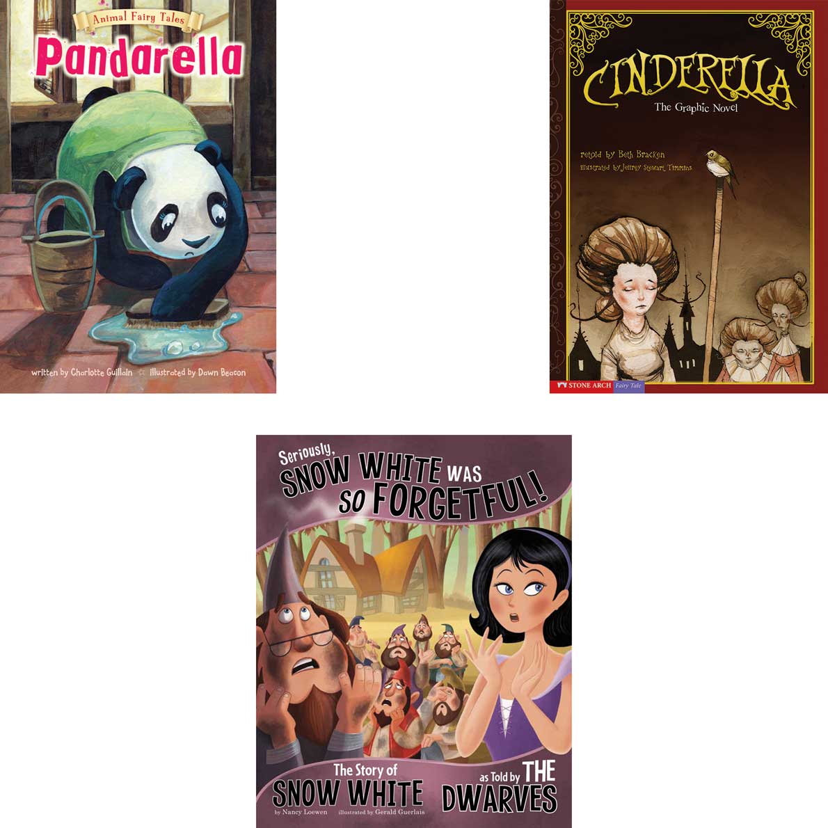 Fairy Tales In Multiple Formats: Snow White And Cinderella 6-Book Set