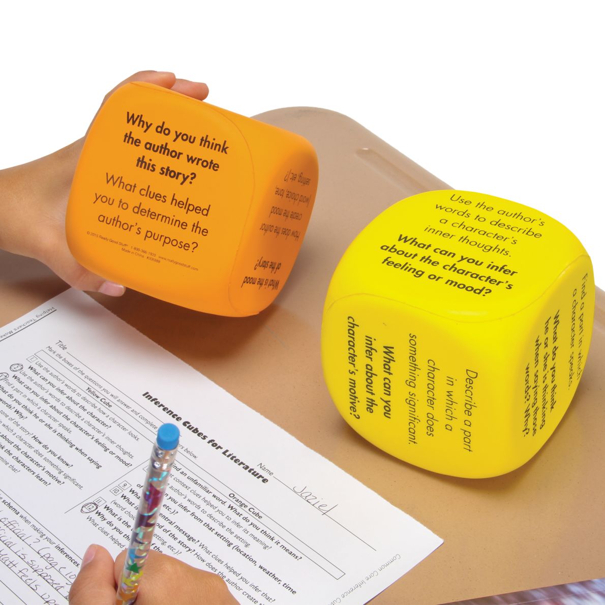 Jumbo Comprehension Inference Cubes - 4 cubes