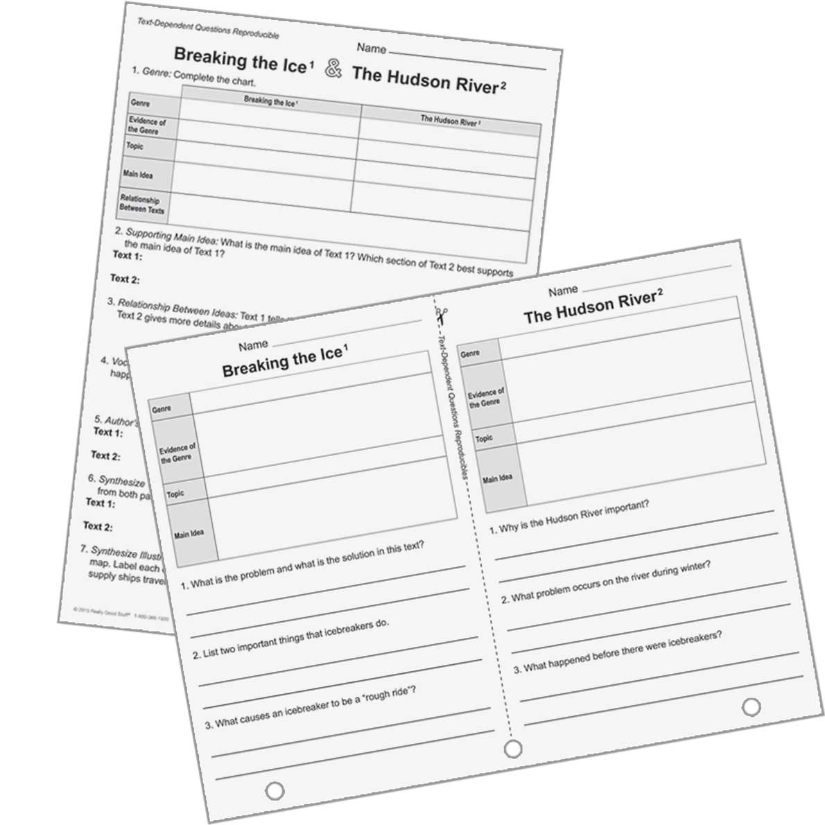No Prep Paired Text Close Reading Guided Passages - Grade 2