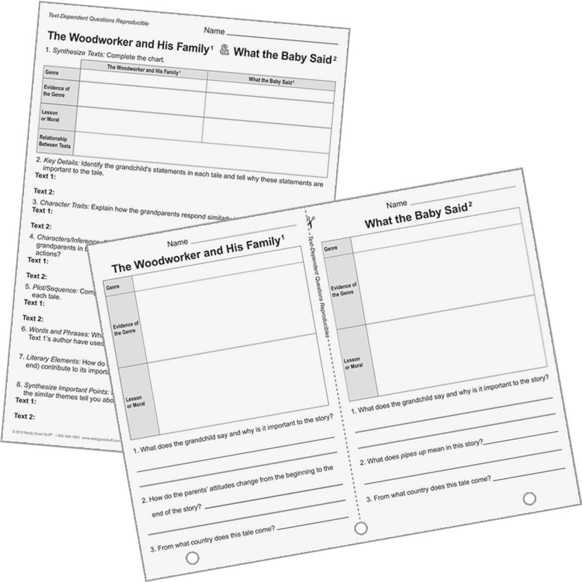 No Prep Paired Text Close Reading Guided Passages - Grade 4