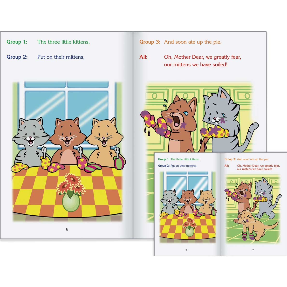 Really Good Readers' Theater - Three Little Kittens Student And Big ...