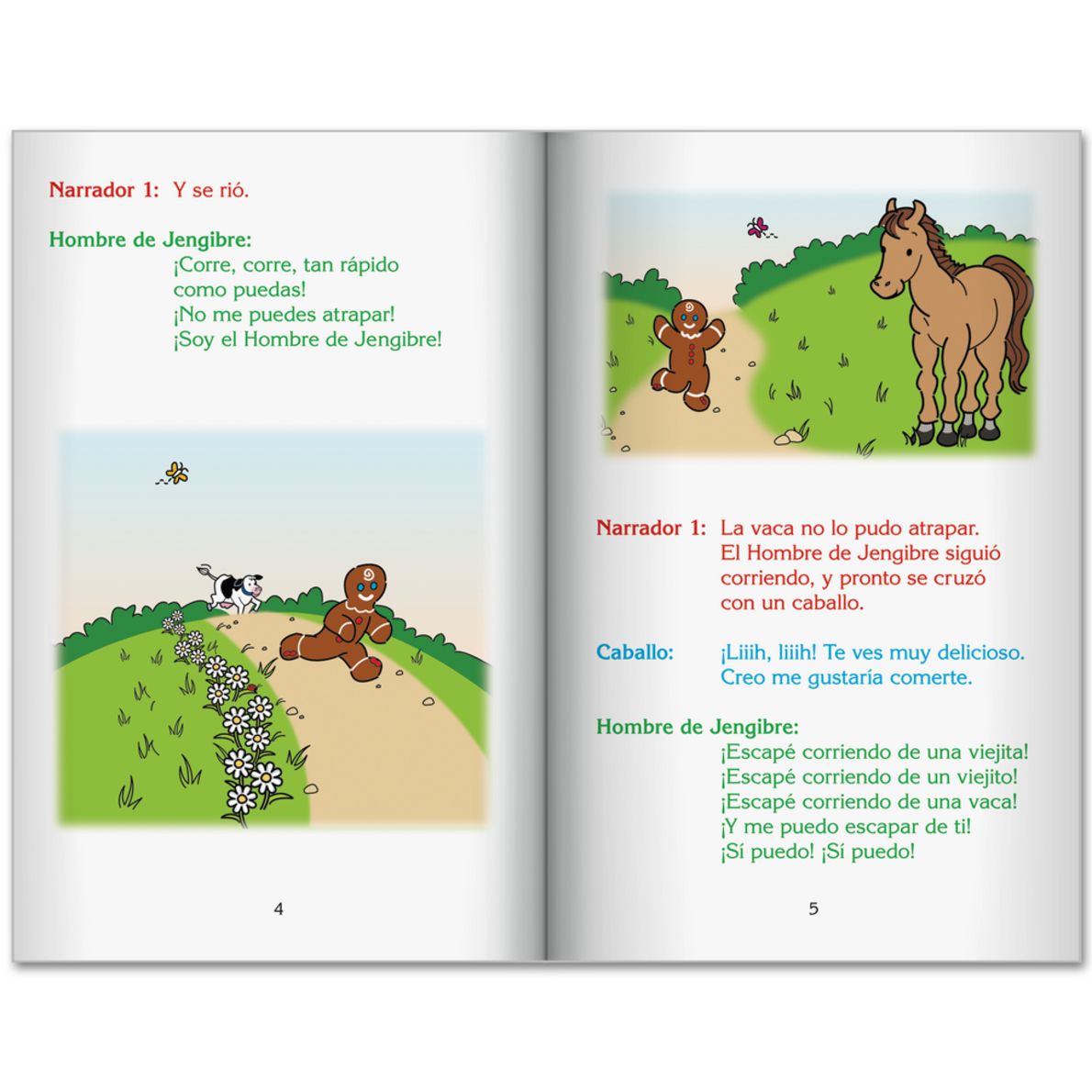 Really Good Stuff® Spanish Readers' Theater: The Gingerbread Man ...