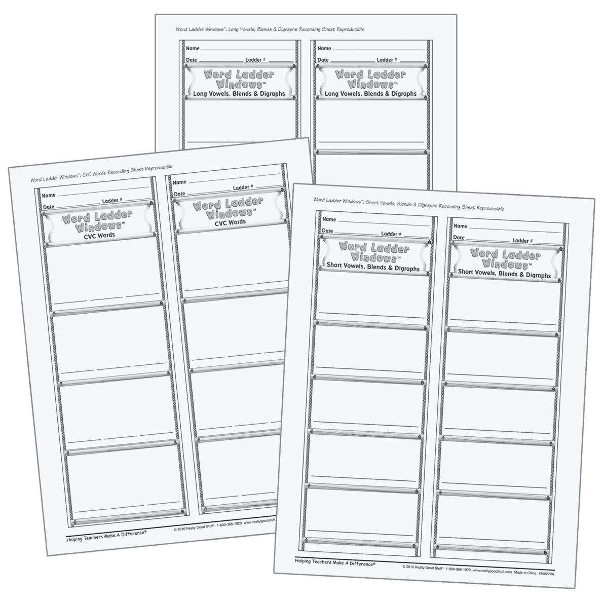 Really Good Stuff® Word Ladder Card Sets