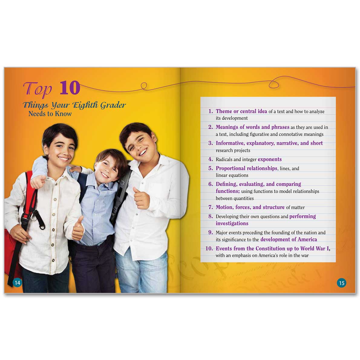 Eighth Grade Parent Guide For Your Child's Success Book