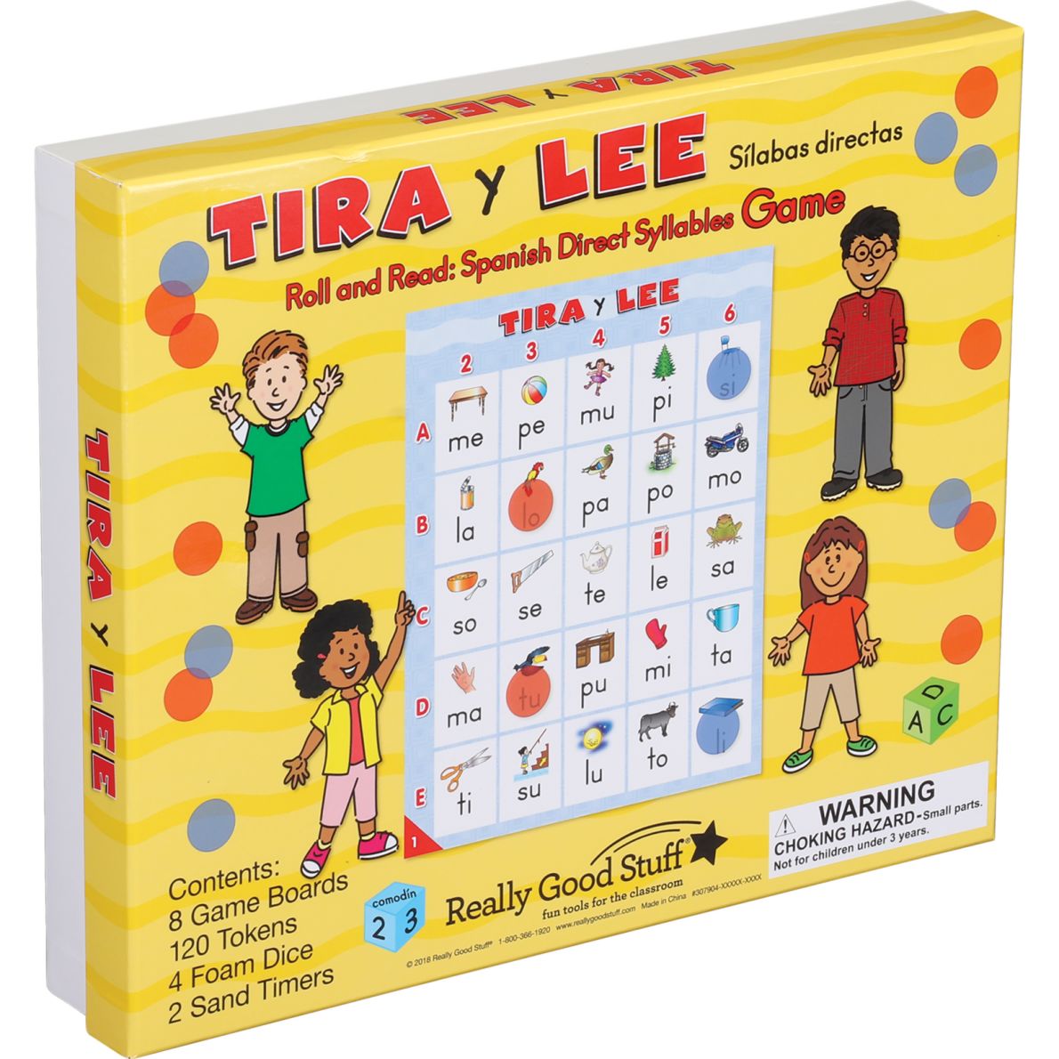 Tira y lee: Sílabas directas (Roll And Read: Spanish Direct Syllables ...