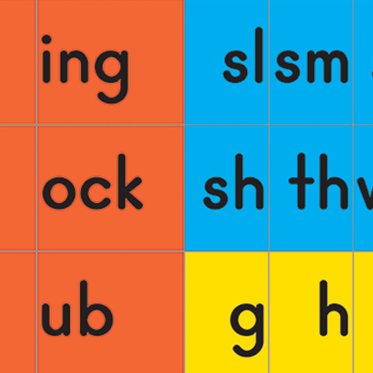 Magnetic Chunks (Consonants, Blends, Digraphs, And Ending Phonograms ...