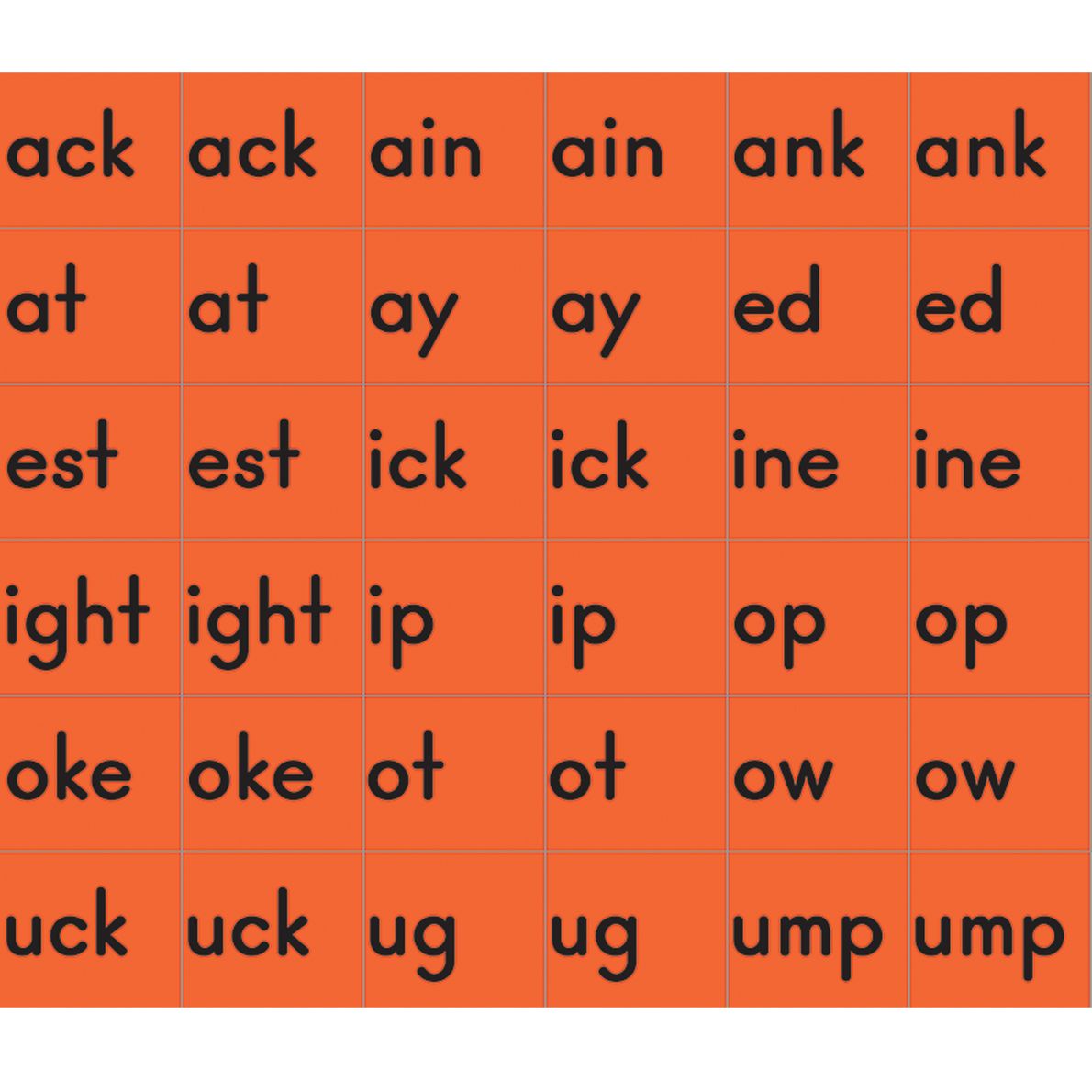 Magnetic Chunks (Consonants, Blends, Digraphs, And Ending Phonograms ...