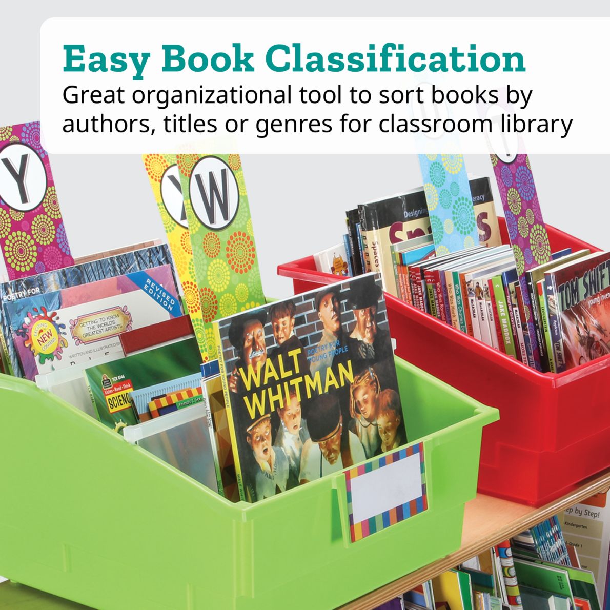 Classroom Library Alphabet Book Dividers - 26 dividers