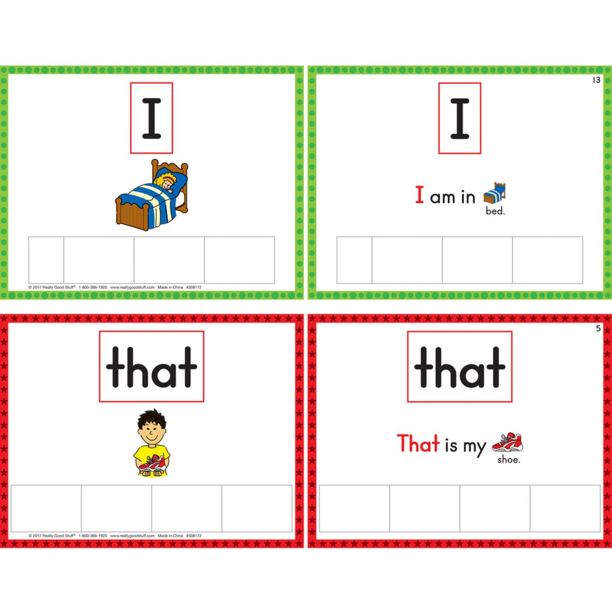 Read And Build Sight Word Sentences - 25 cards, 100 tiles
