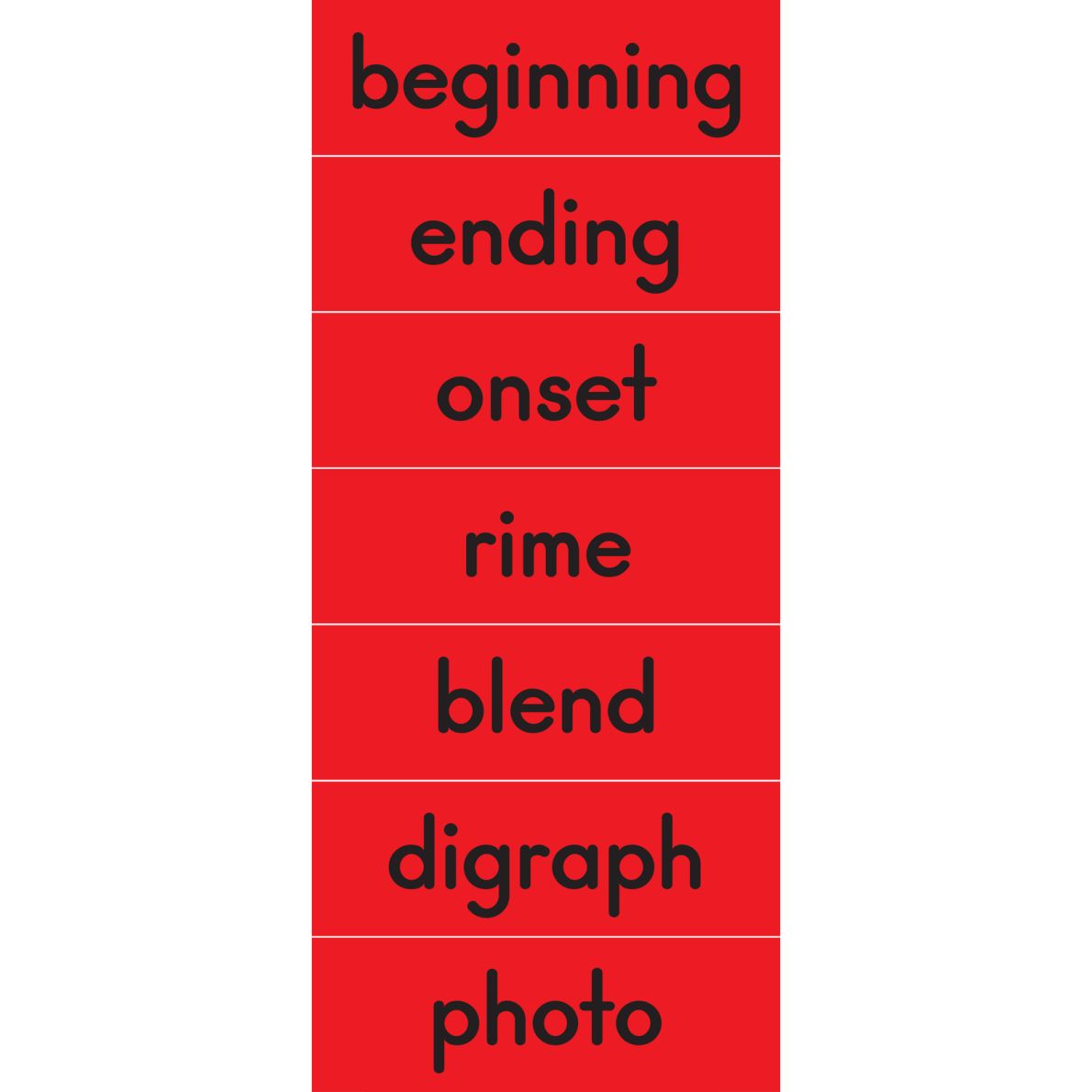 Blends and Digraphs Pocket Chart Tent And Cards Kit - 1 pocket chart ...