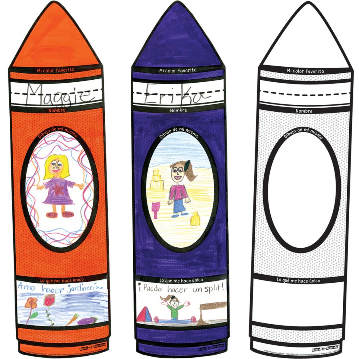 Ready-To-Decorate® Kit de Bienvenida crayones de colores (Spanish ...