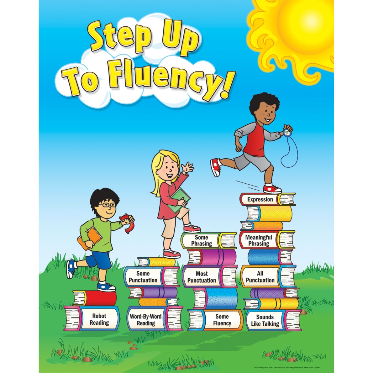 Step Up To Fluency! Poster - 1 poster