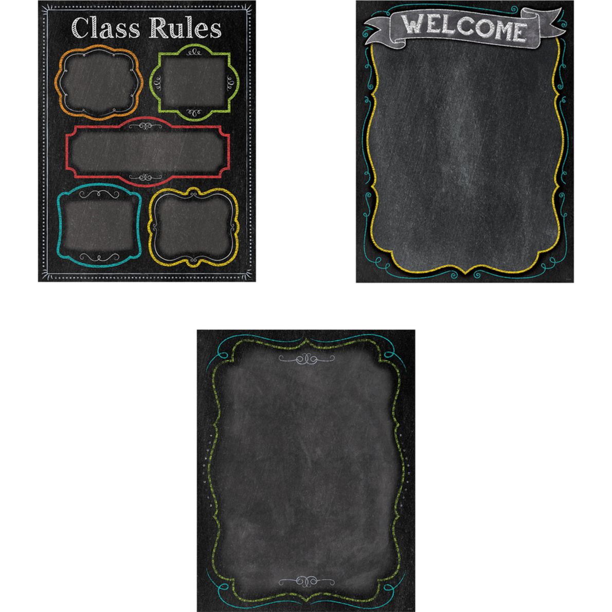 Chalk It Up! Classroom Essentials Chart Pack