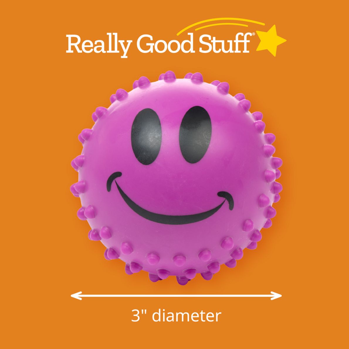 Sensory Smile Face Knobby Balls - 12 balls