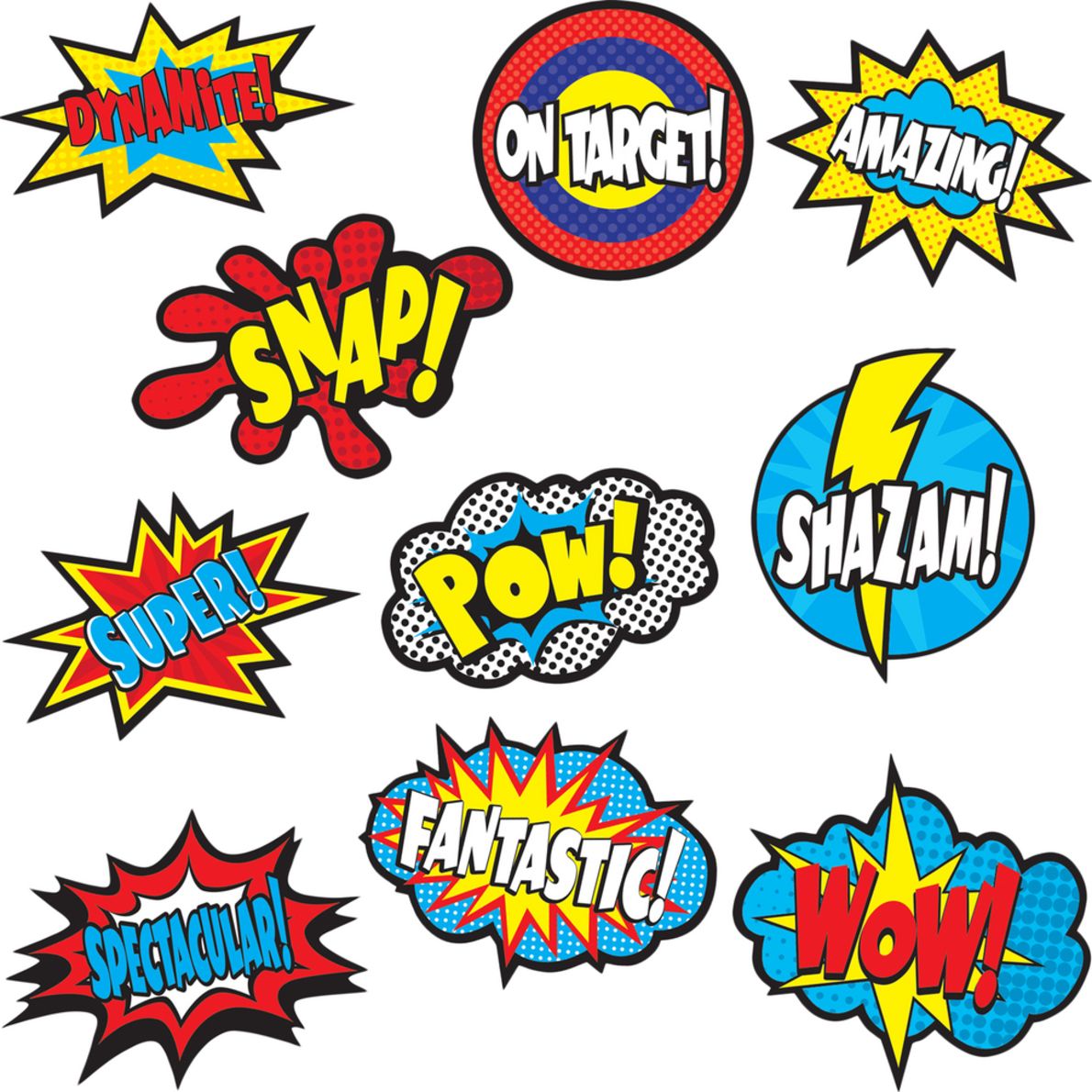 Superhero Sayings Accents