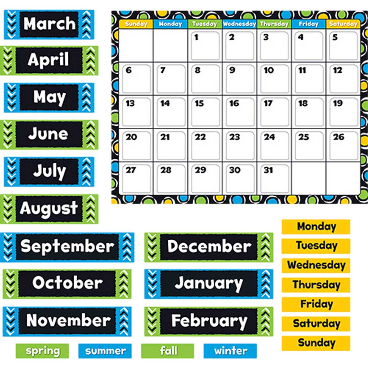 Bold Strokes Calendar Bulletin Board Set